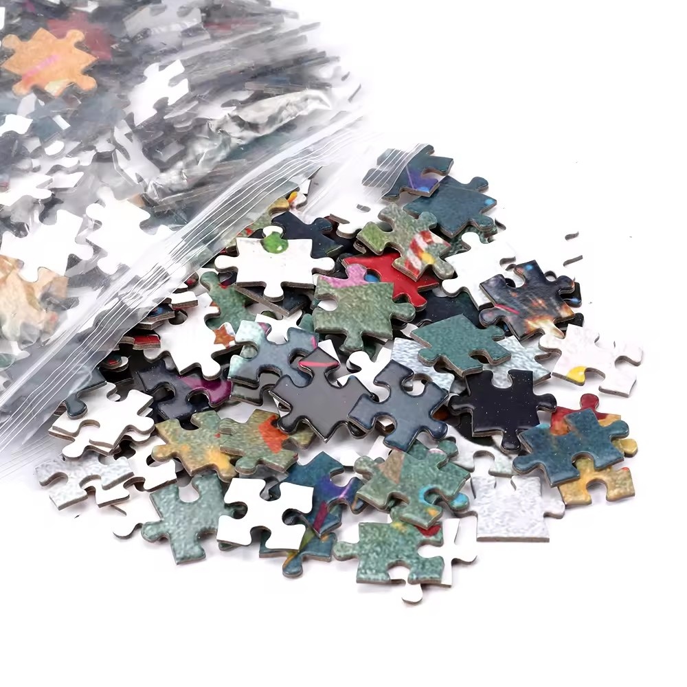 Eco Friendly Personalized Design Paper Custom Die Cut 1000 Piece Jigsaw ...